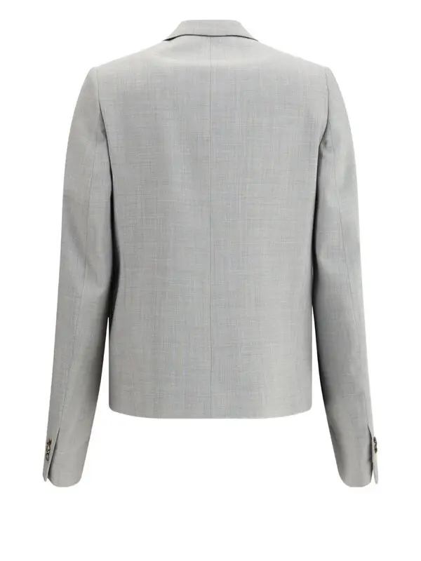Loewe Wool Single-breasted Jacket - Grey