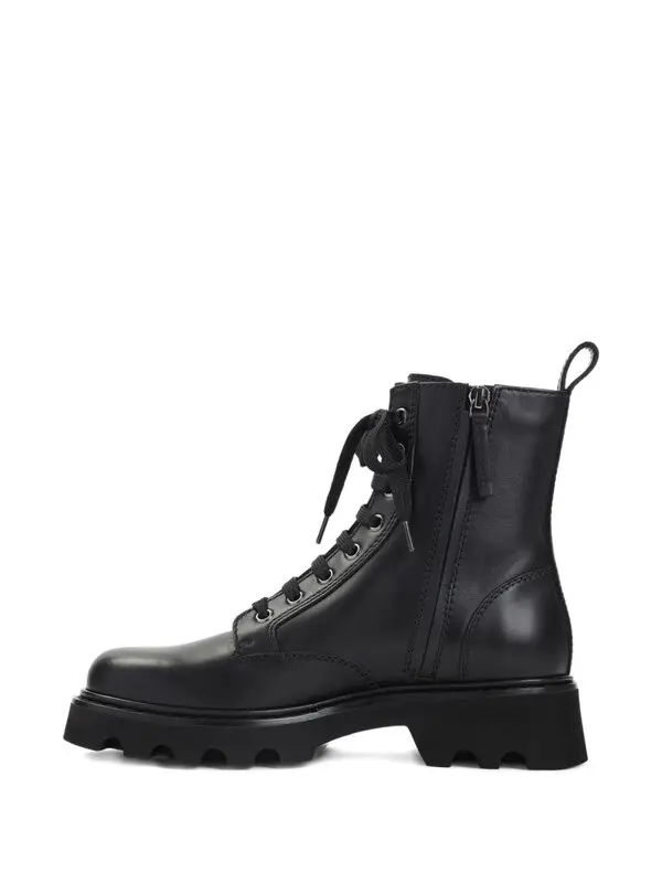 ROGER VIVIER Viv Rangers Leather Boots - Black