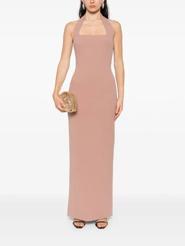Solace London Ilona Maxi Dress - Beige