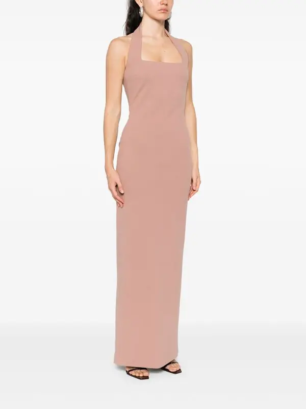 Solace London Ilona Maxi Dress - Beige