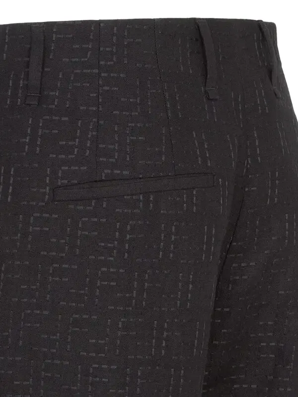 Fendi Linen Trousers - Black