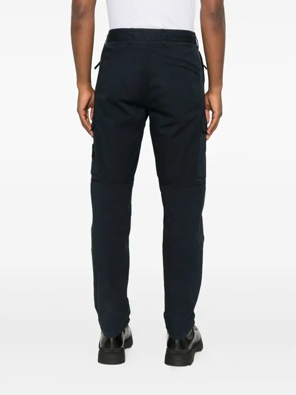 Stone Island Cotton Cargo Trousers - Blue
