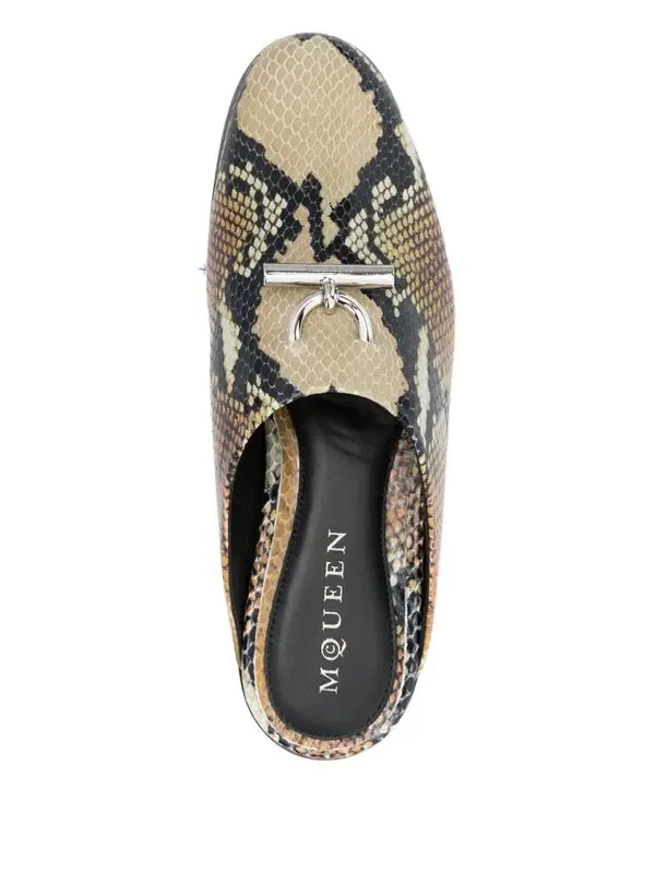 Alexander McQueen Leather Slippers - Multi