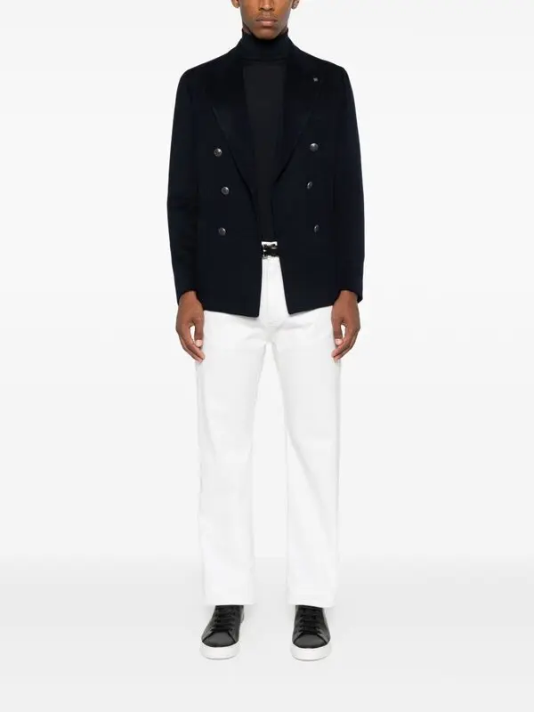 DRUMOHR Turtleneck Long Sleeve Sweater - Blue