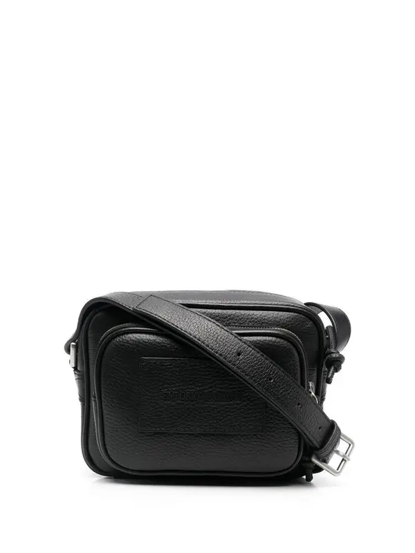 Emporio Armani Leather Camera Bag - Black