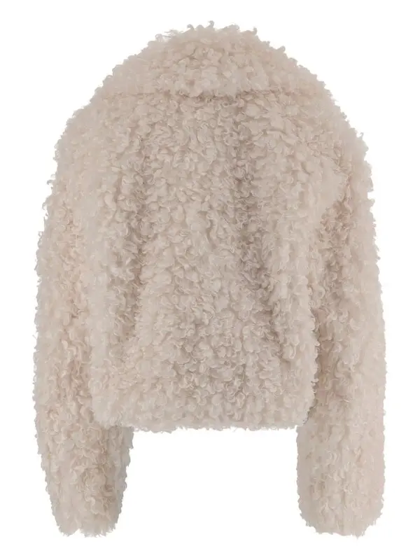 STAND STUDIO Smara Faux Fur Jacket - White