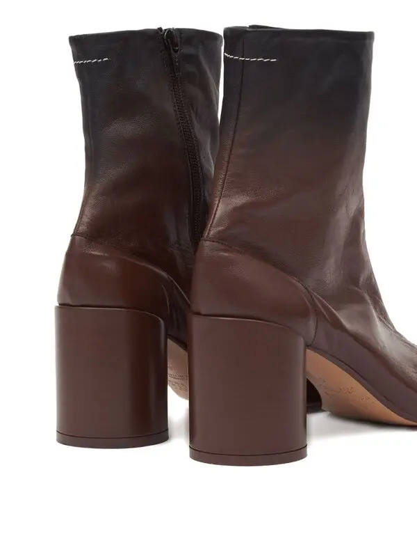 MAISON MARGIELA Leather Ankle Boots - Brown