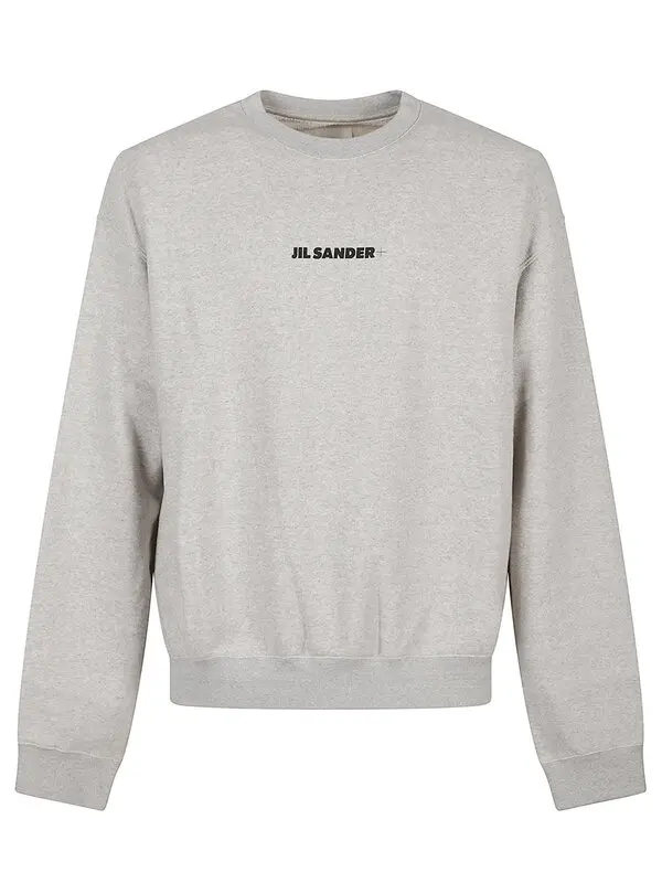 JIL SANDER Cotton Sweatshirt - Grey