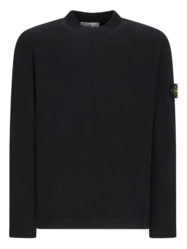 Stone Island Ribbed Crew Neck Sweater