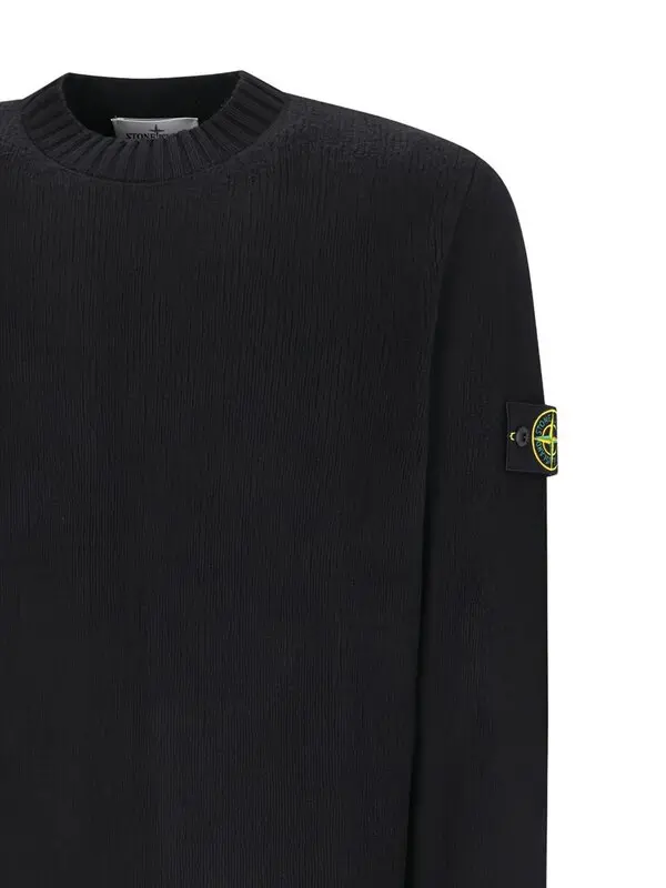 Stone Island Ribbed Crew Neck Sweater