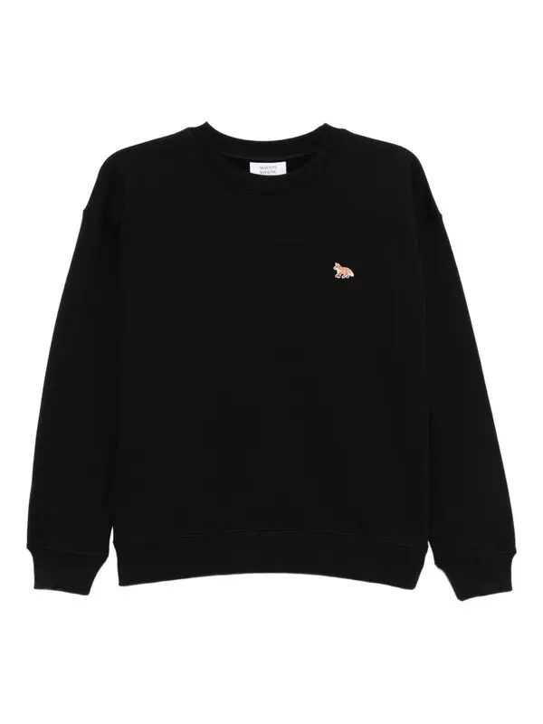 Maison Kitsuné Baby Fox Cotton Sweatshirt - Black