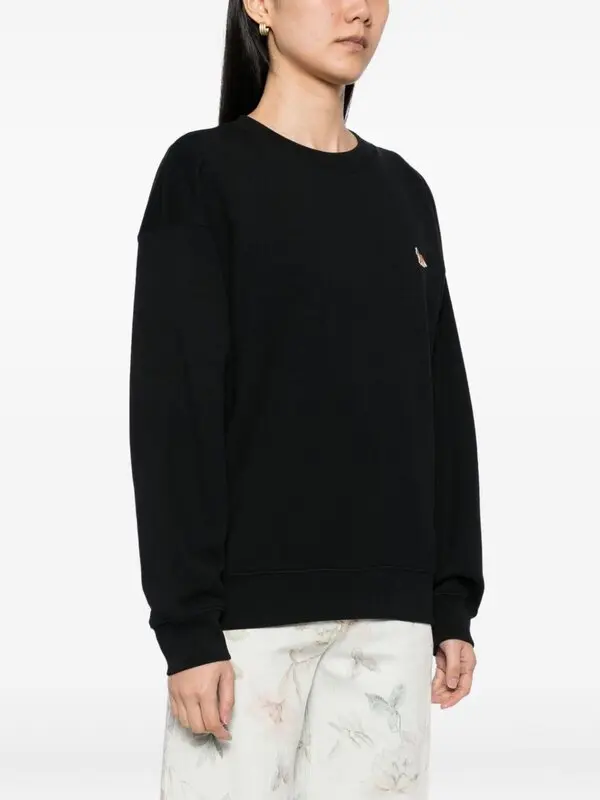 Maison Kitsuné Baby Fox Cotton Sweatshirt - Black