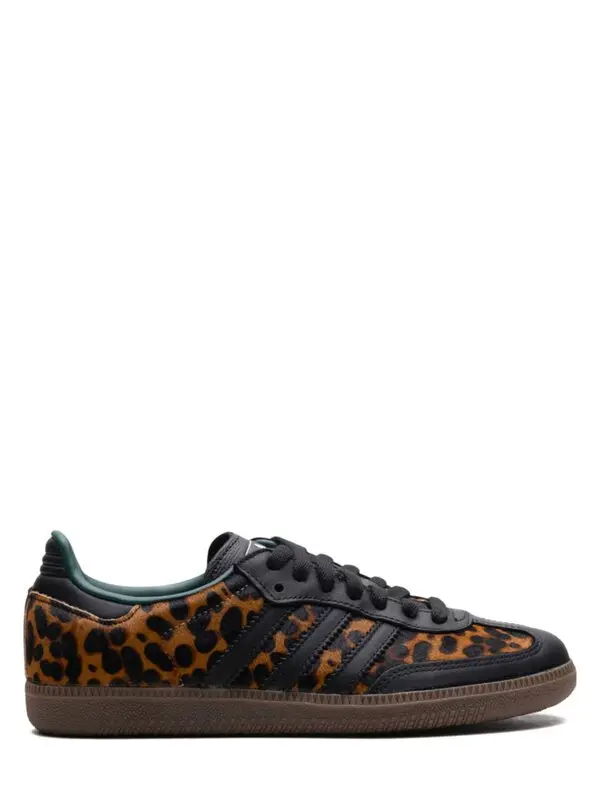 Adidas Samba Leopard Print Pony Skin Sneakers - Multi