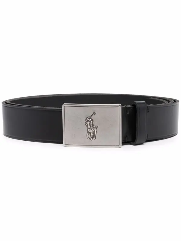 Polo Ralph Lauren Leather Cintura Belt - Black