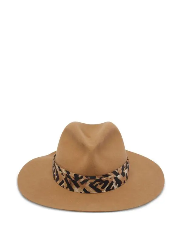 Fendi Wool Fedora - Beige