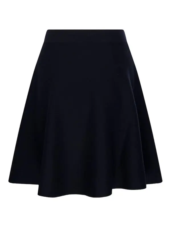 Max Mara Wool Midi Skirt - Blue