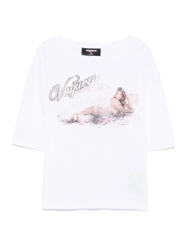 Dsquared2 Logo Cotton T-shirt - White