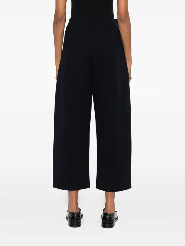 Max Mara Wool And Cotton Trousers - Blue