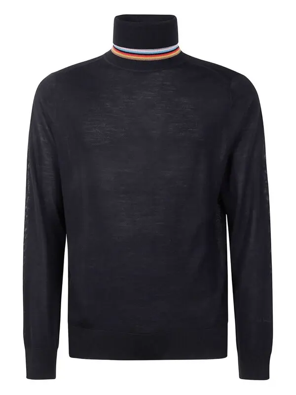 Paul Smith Wool Turtleneck Sweater - Black