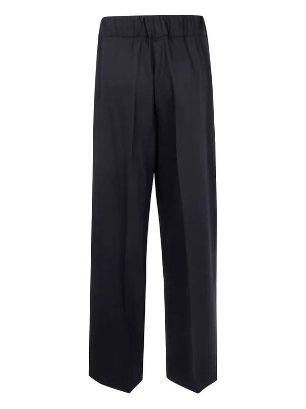 SEMICOUTURE Wool Wide Leg Trousers