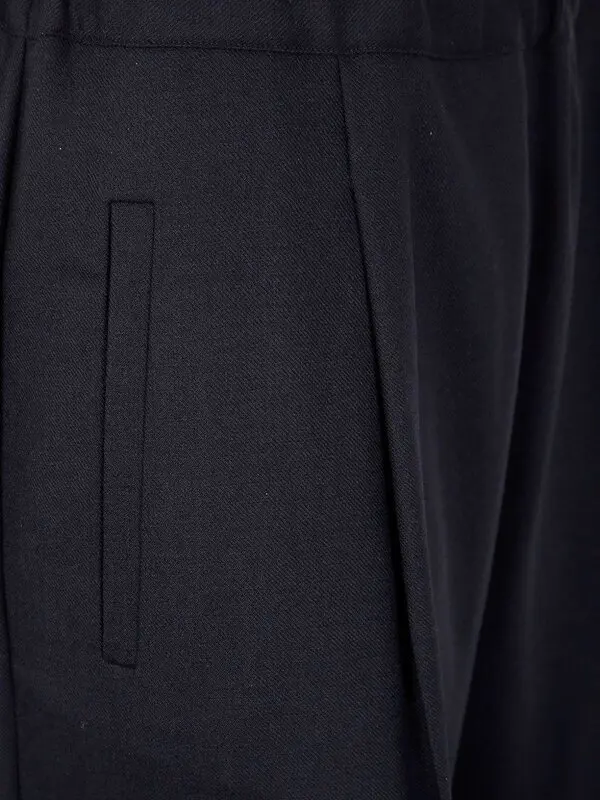 SEMICOUTURE Wool Wide Leg Trousers