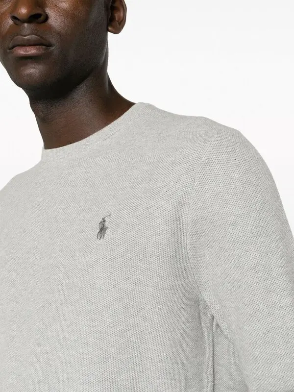 Polo Ralph Lauren Sweater With Logo - Grey