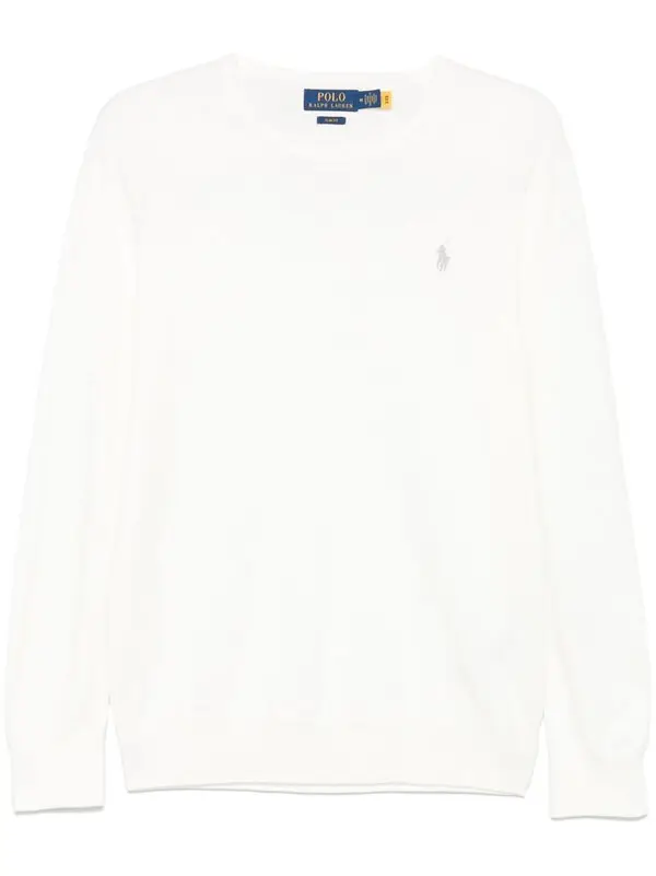 Polo Ralph Lauren Logo Sweater - White