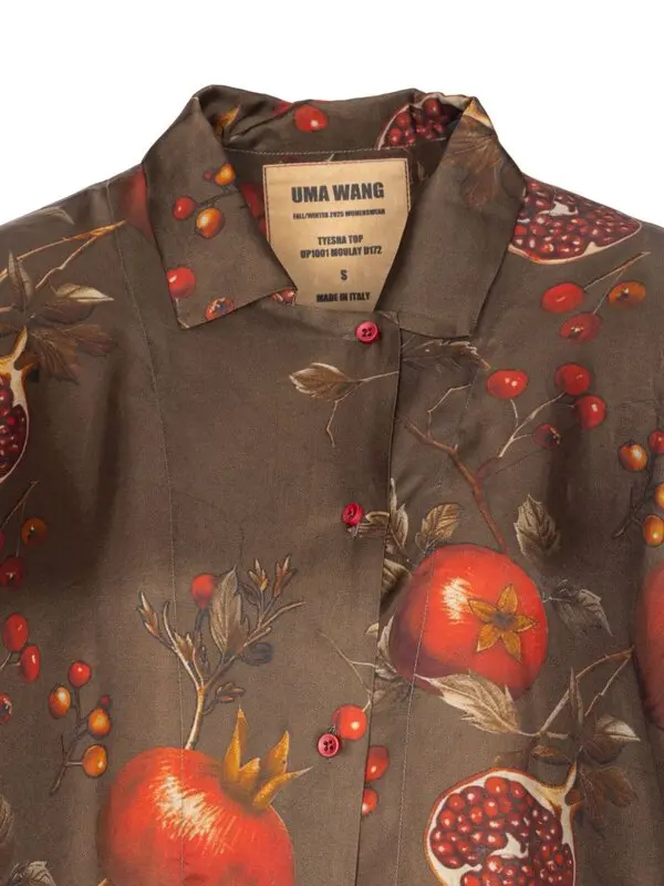 UMA WANG Printed Blouse - Brown