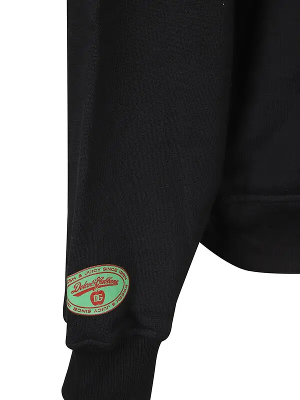 Dolce & Gabbana Sweatshirt With Graphic Print And Logo Details