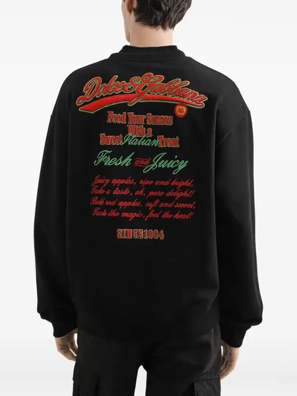 Dolce & Gabbana Sweatshirt With Graphic Print And Logo Details
