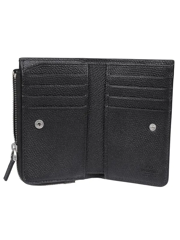 Valentino Garavani Leather Wallet With Logo