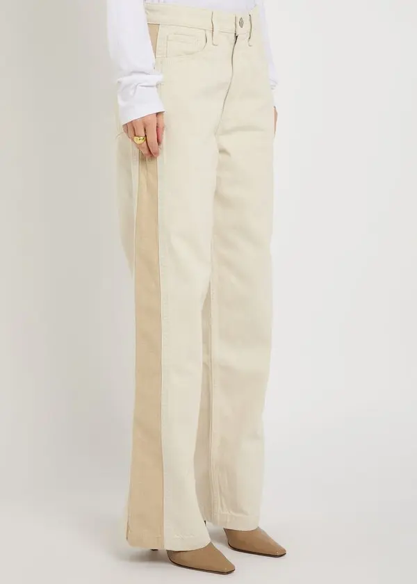Rag & Bone Logan Panelled Wide-leg Jeans