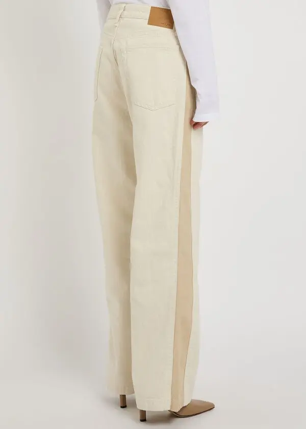 Rag & Bone Logan Panelled Wide-leg Jeans