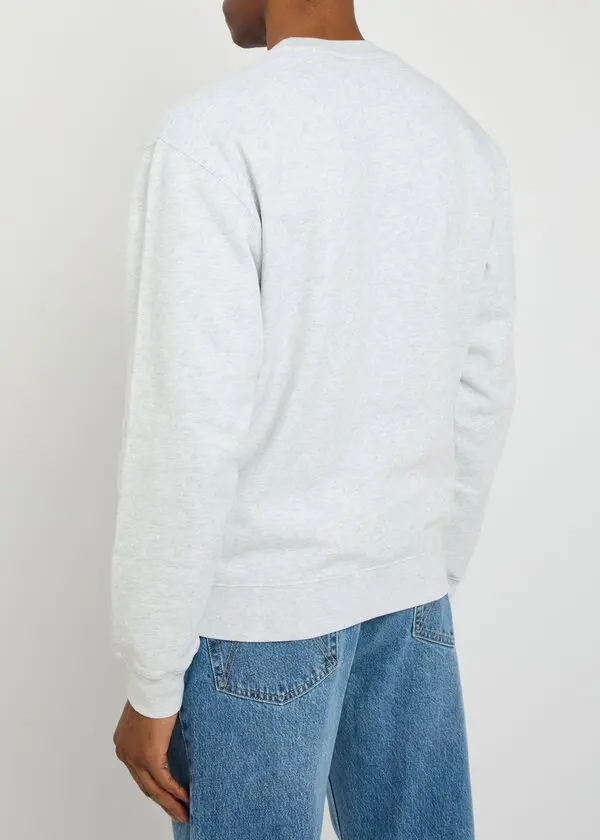 Jacquemus Le Sweatshirt Grosgrain Cotton Sweatshirt - Grey