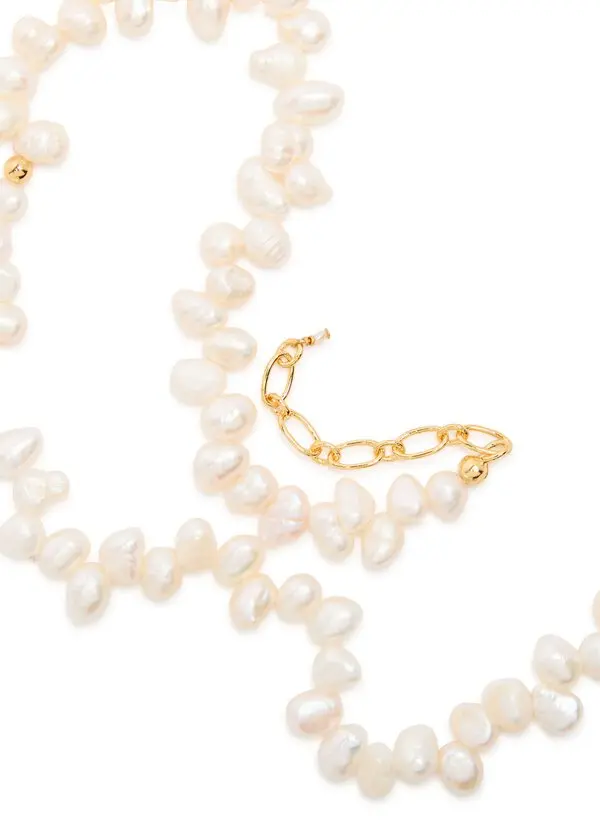 Anni Lu Y Drop 18kt Gold-plated Necklace