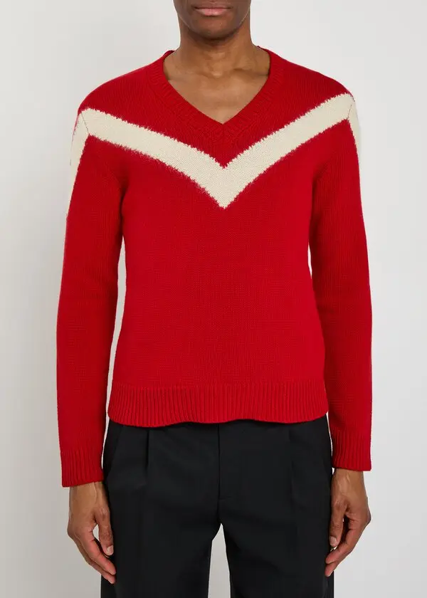 Valentino Garavani Intarsia Wool Jumper