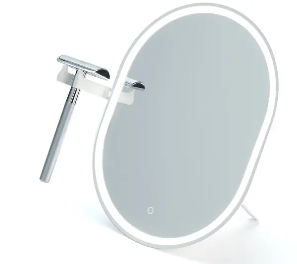 SHARPER IMAGE Shower Mirror With Hook Mount