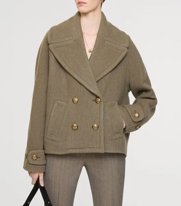 Burberry Wool Double-breasted Pea Coat