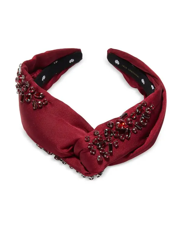 Lele Sadoughi Marlene Jeweled Headband - Garnet - 40% Off  display picture 2