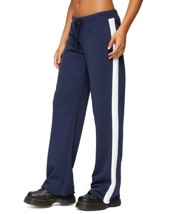 EDIKTED Contrast Striped Sweatpants