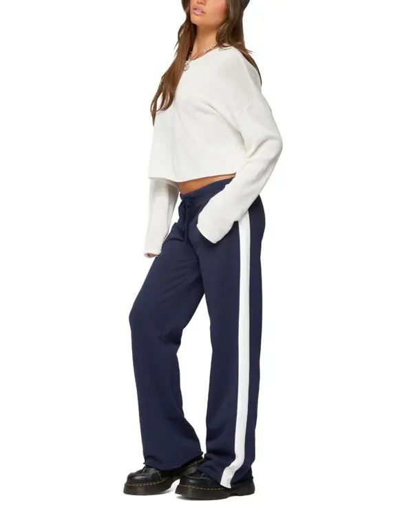 EDIKTED Contrast Striped Sweatpants