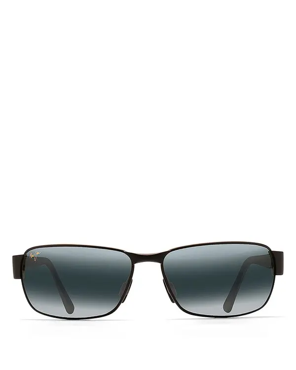 Maui Jim Black Coral Rectangular Sunglasses