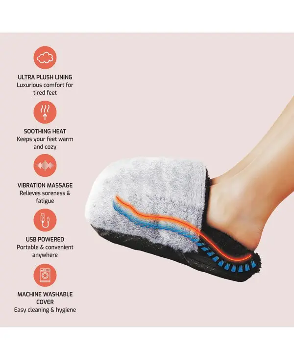 PURSONIC Ultimate Heat & Relaxation Duo: Foot Warmer + Xl Heating Pad Bundle