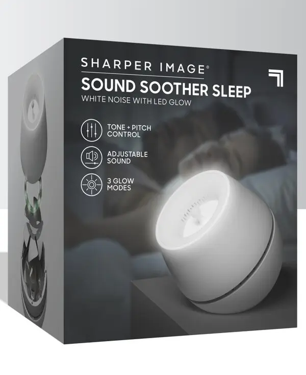 SHARPER IMAGE Sound Soother Noise Machine With Led Glow
