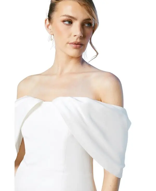 Coast Statement Bardot Mini Bridal Dress