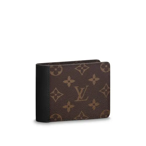 LOUIS VUITTON Wallet Gaspar Monogram Macassar - Brown/black