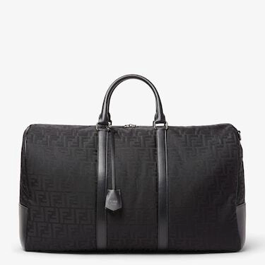 Fendi Ff Nylon Large Travel Bag - Black