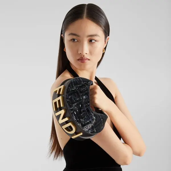 Fendi Fendigraphy Mini Hobo Bag