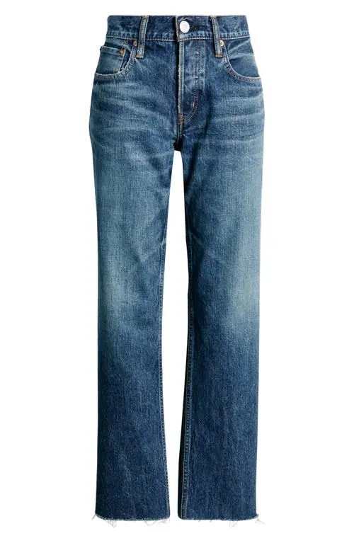 Moussy Vintage Needham Raw Hem Straight Leg Jeans
