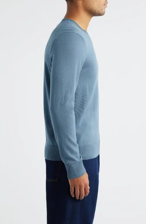 Paul Smith Merino Wool Crewneck Sweater - Greyish Blue